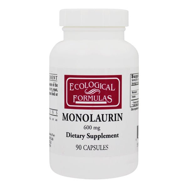 Ecological Formulas Monolaurin 600mg (Lauric Acid) - 90 Capsules ...