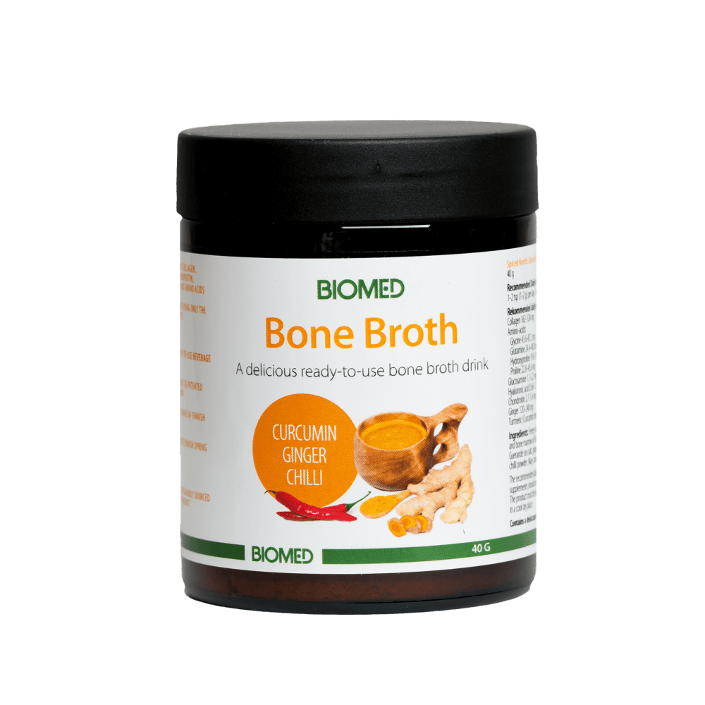 BIOMED Bone Broth with Curcumin, Ginger & Chilli 40g – Nature's Balance