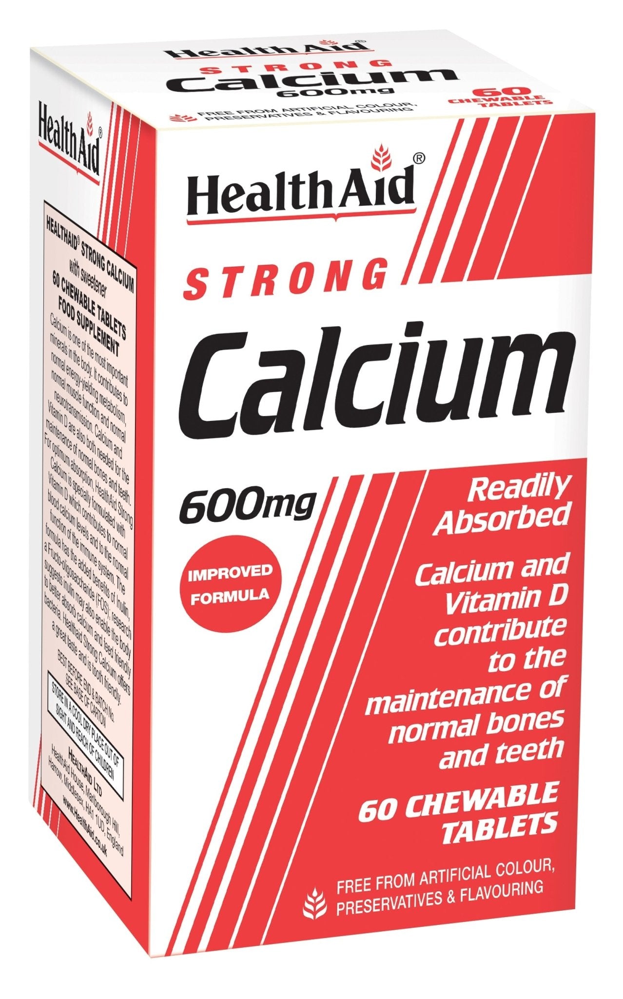 Health Aid Strong Calcium 600mg Chewable 60's – Nature's Balance