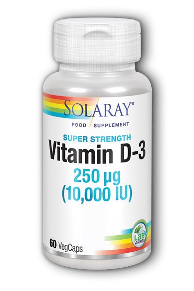Solaray Vitamin D-3 250ug (10,000iu) 60's – Nature's Balance