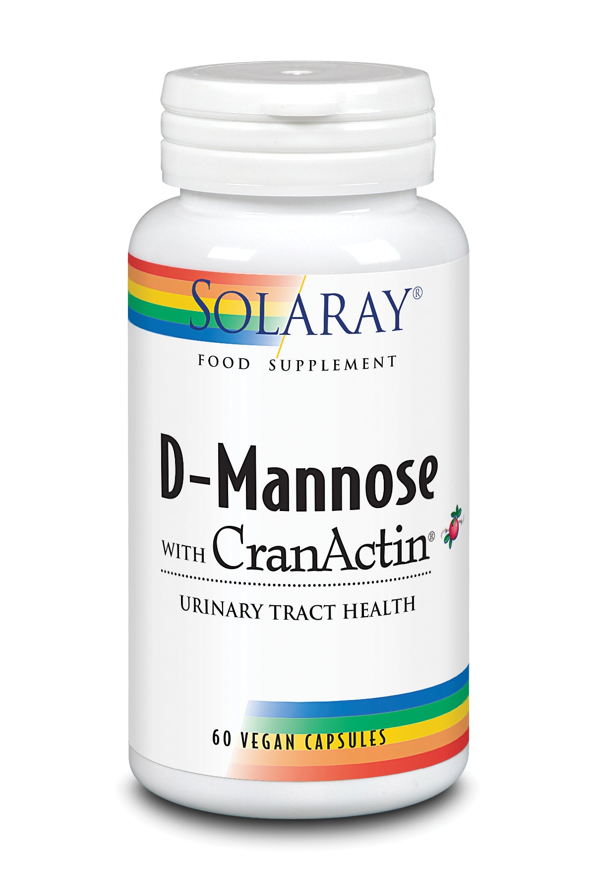 Solaray D-Mannose with Cranberry Extract (Cranactin) + Vitamin C 60's ...