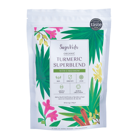 SugaVida Organic Triple Strength Turmeric Superblend with Cardamom 240 ...