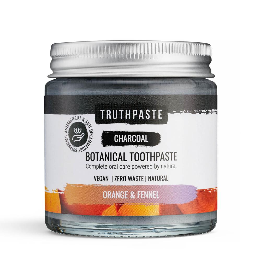 Truthpaste Charcoal Botanical Toothpaste Orange & Fennel 100ml – Nature ...